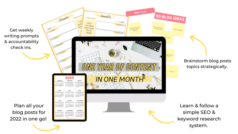 One Year Of Blog Content In One Month Challenge - The She Approach