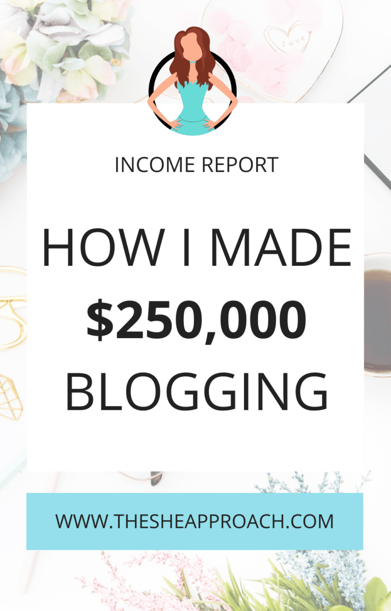 How I Made $250,000 Blogging - The She Approach