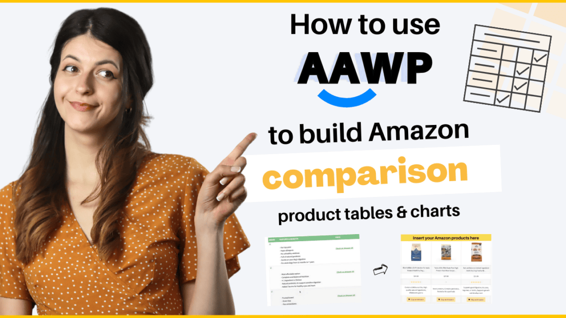 How To Create Amazon Product Comparison Tables With AAWP - The She Approach